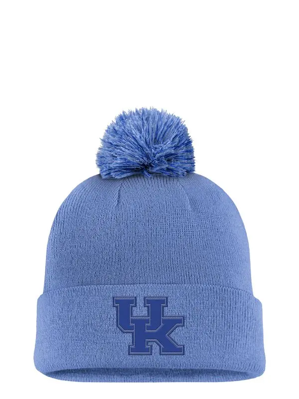 Nike Kentucky Primetime Campus Toned College Cuffed Pom Beanie - Blue