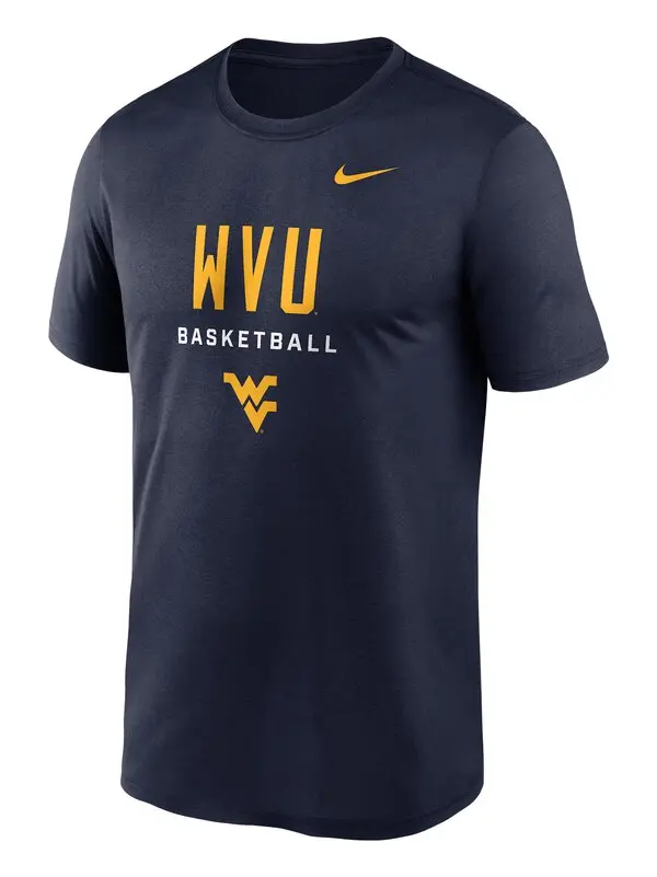 Nike West Virginia Courtside Basketball Legend Dri-fit College T-shirt - Blue