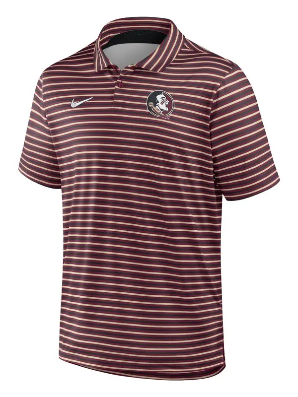 Nike Florida State Tour Stripe Dri-fit College Polo - Red
