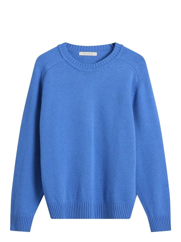 NOTHING WRITTEN Jude Round Pullover - Blue