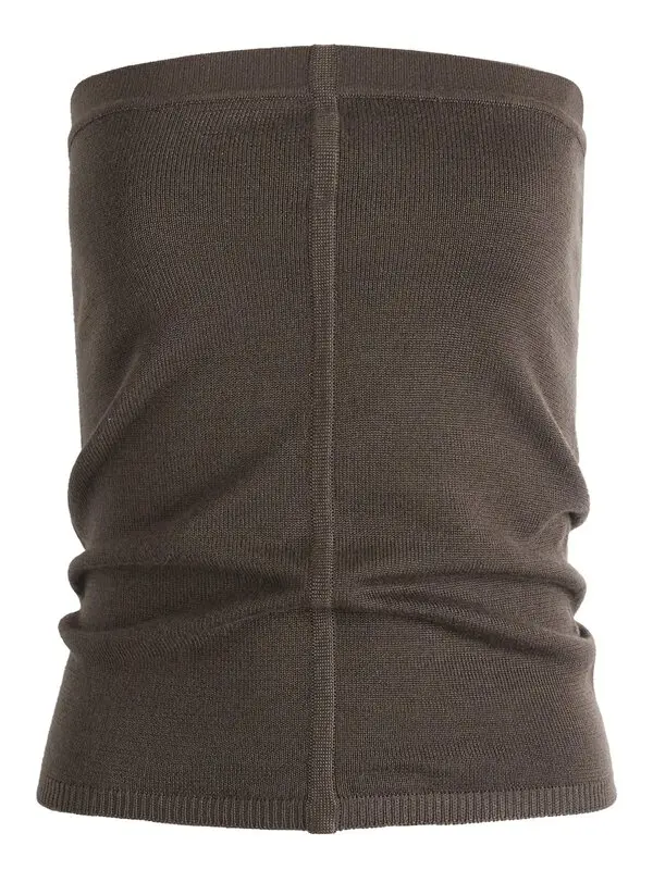 Rick Owens Cashmere Tube Top - Dark Dust