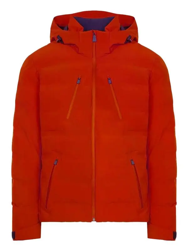 Aztech Mountain Hooded Nuke Ski Jacket - Orange