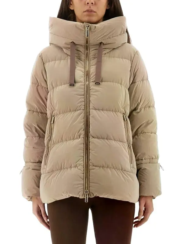 MOORER Gadia Hooded Jacket - Neutrals