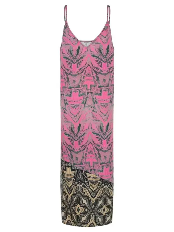 ONETEASPOON Printed Midi Dress - Pink