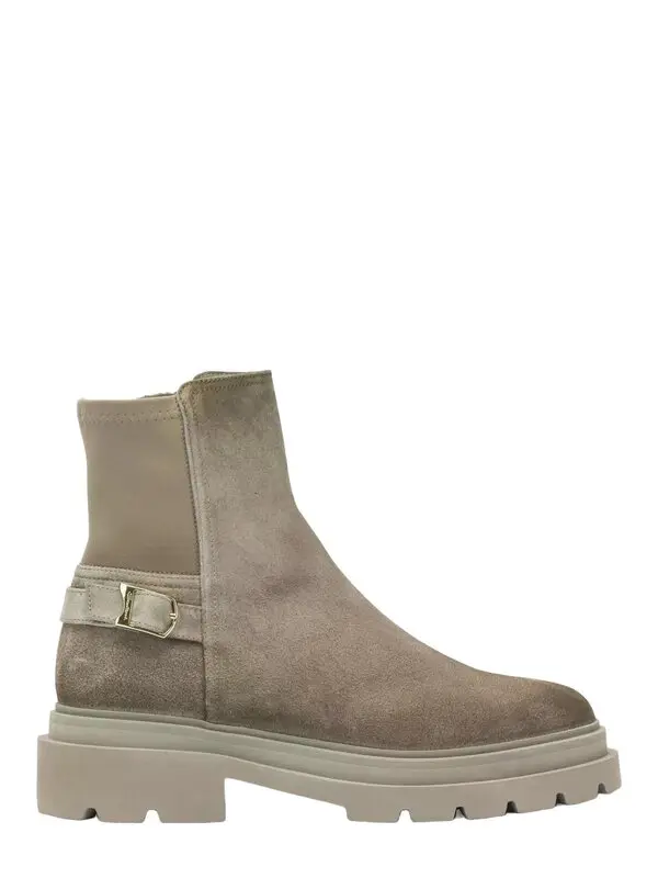 Santoni Buckled-strap Ankle Boots - Neutrals