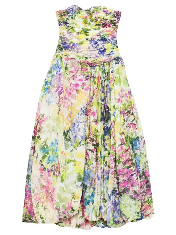 Aje Dahlia Floral-print Gown - Neutrals