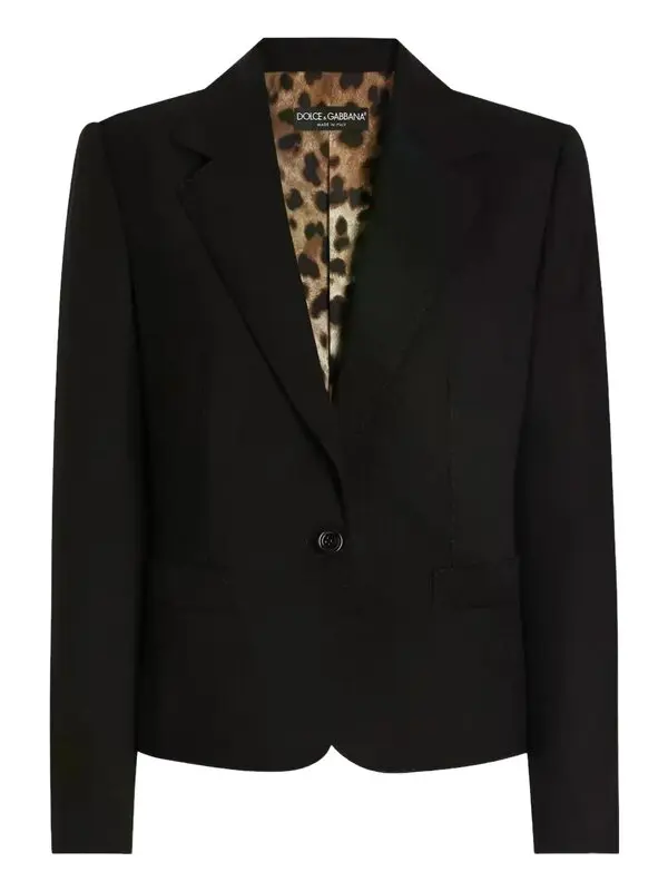 Dolce & Gabbana Single-breasted Blazer - Black