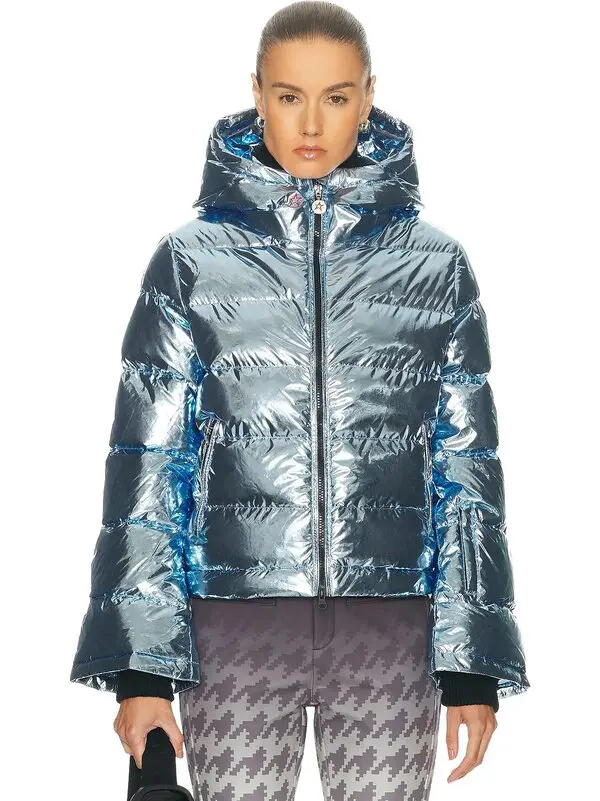 Perfect Moment Polar Flare Ski Jacket Iii - Light Blue Foil