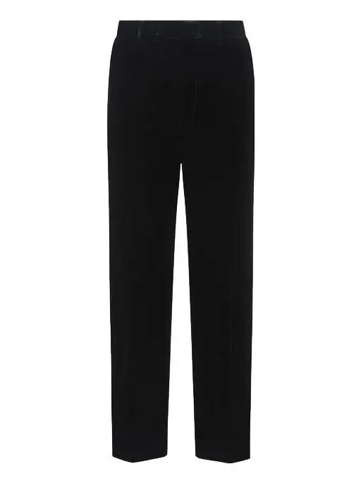 Emporio Armani Velvet Trousers - Black