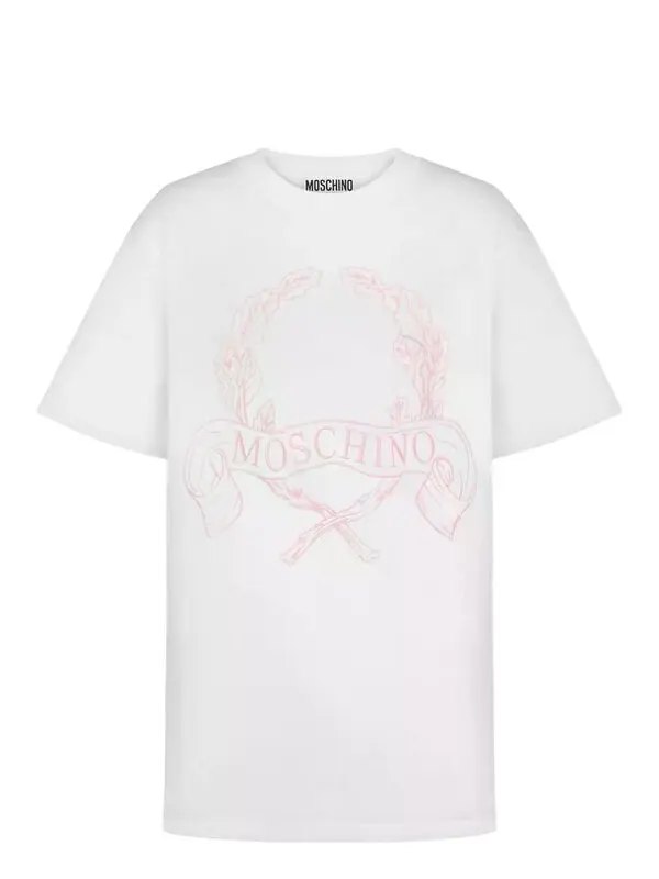 Moschino Logo-embroidered T-shirt - White