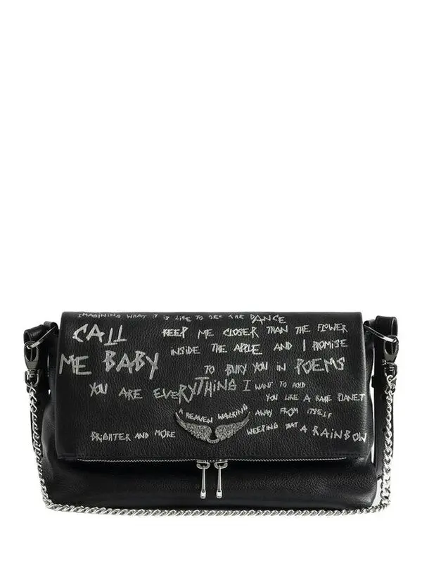 Zadig&Voltaire Rocky Ii Graffiti Bag - Black