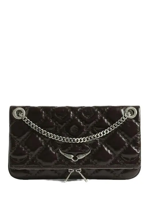 Zadig&Voltaire Rock Ii Vintage Monogram Clutch - Brown