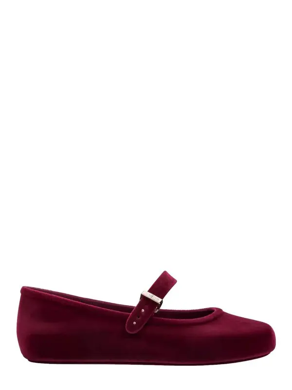 Melissa Velvet Ballerinas - Red