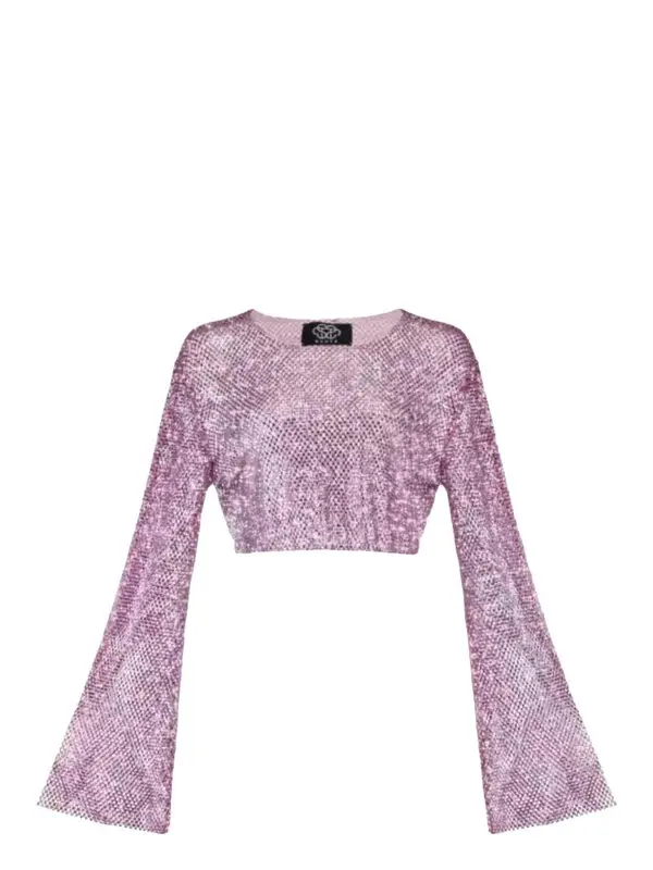 SANTA BRANDS Crystal-embellished Top - Pink