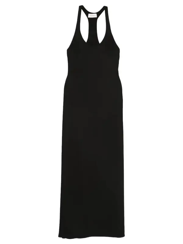 Matteau Fluid Racer-back Maxi Dress - Black