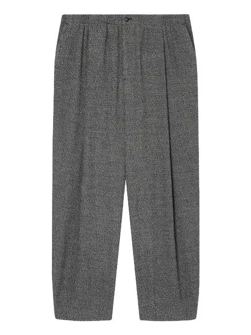Giorgio Armani Silk And Cotton Blend Trousers - Natural