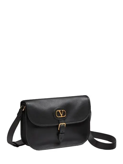 Valentino Garavani Antibes Calfskin Shoulder Bag - Black