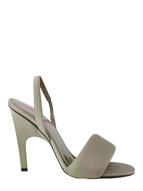 Attico 105 Mm Heel Strap Sandals - Neutrals
