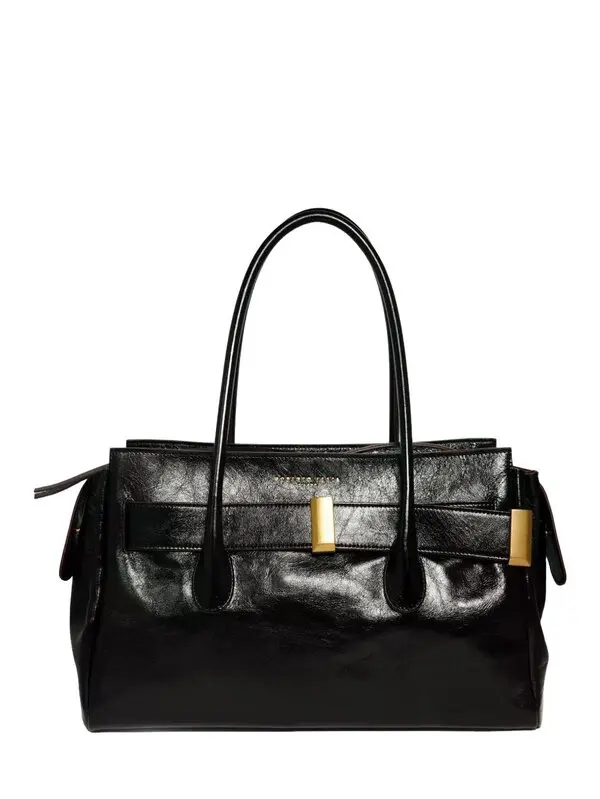 Roberto Festa Large Emerealda Buckle-detail Shoulder Bag - Black