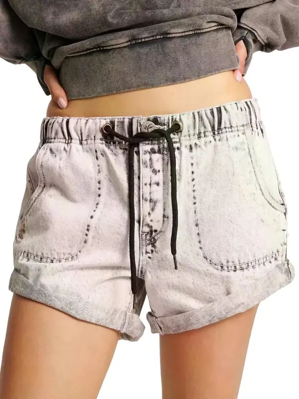 ONETEASPOON Elasticated Waistband Shorts - Grey