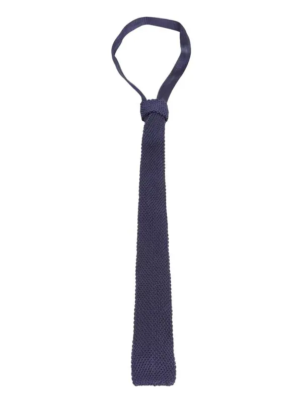 FORTE_FORTE Knitted Tie - Blue
