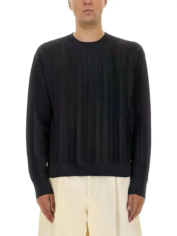Studio Nicholson Ribbed Crewneck Pullover - Blue