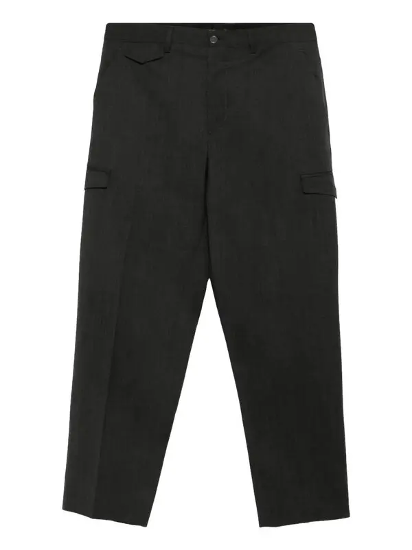 BRIGLIA 1949 Buttoned Trousers - Black