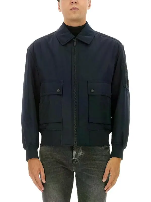 BOSS Collared Pocket Jacket - Blue