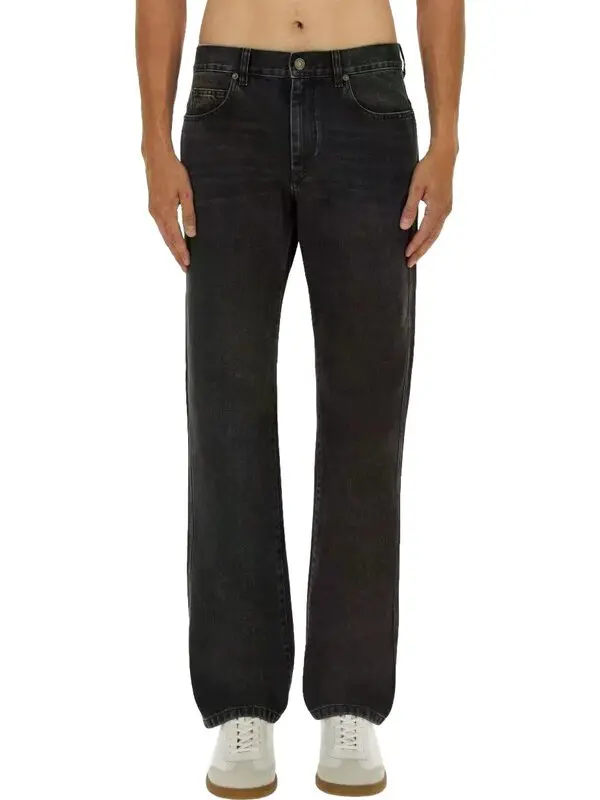 Isabel Marant Five-pocket Straight Leg Jeans - Black