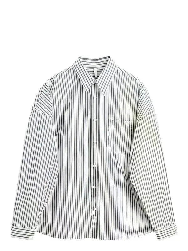 SUNFLOWER Stable Striped Shirt - Grey