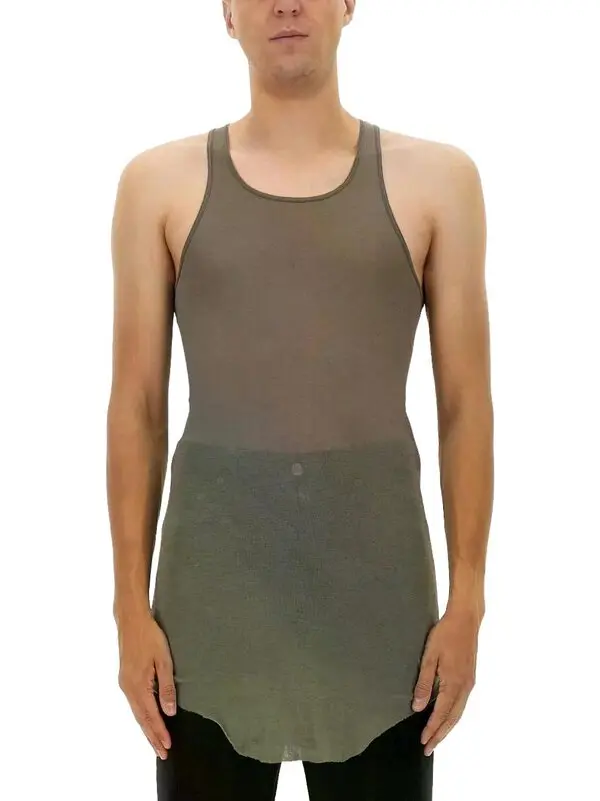Rick Owens Round-sleeve Tank Top - Grey