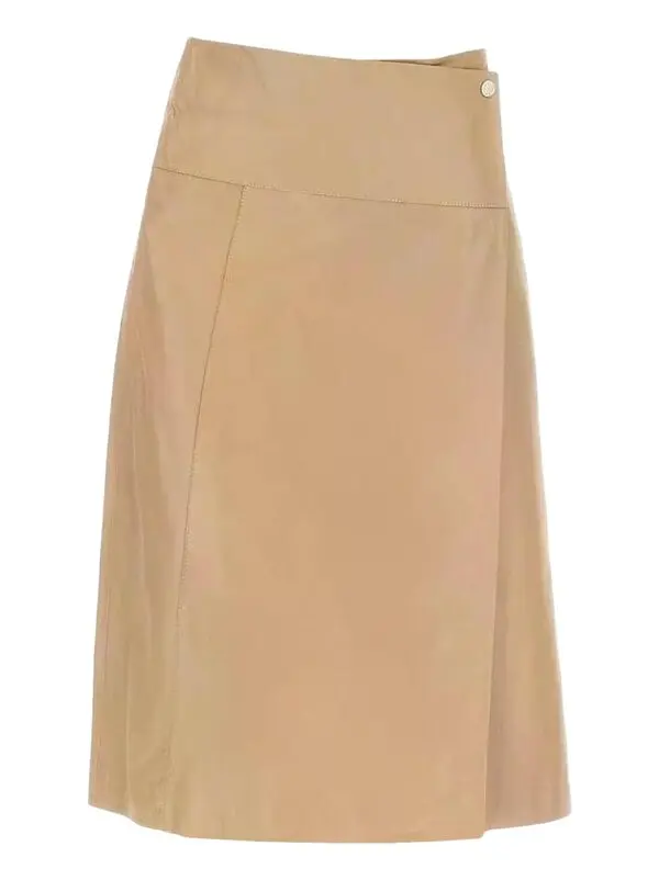 ARMA Wrap-effect Midi Skirt - Neutrals