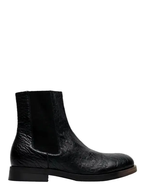 UMA WANG Textured Chelsea Boots - Black