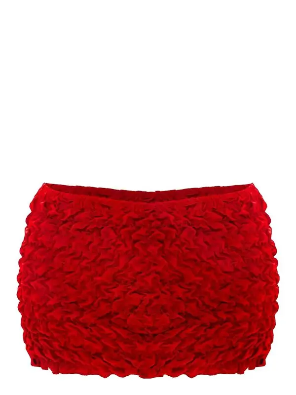SELIA RICHWOOD Lia Textu Mini Skirt - Red