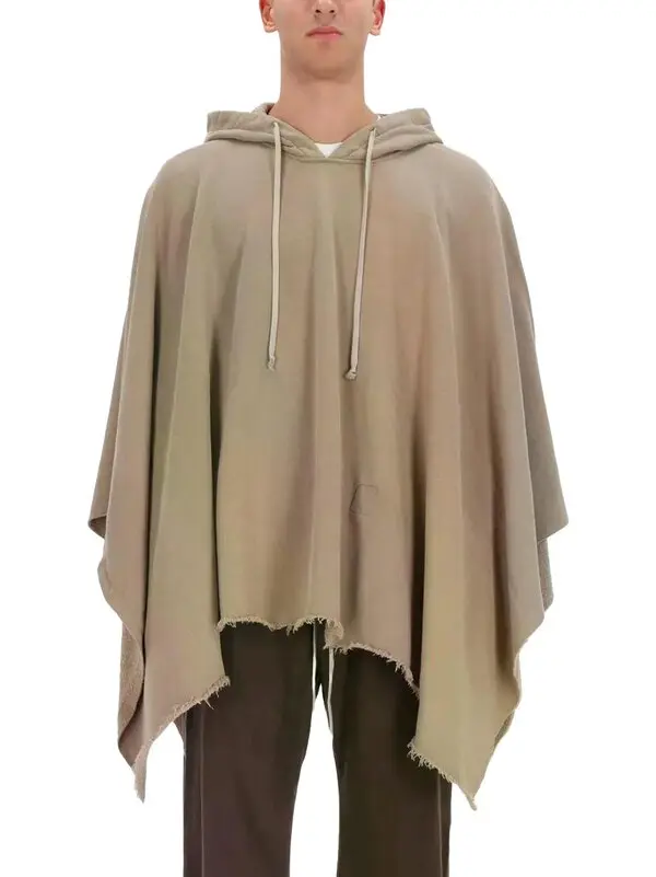Rick Owens Concordians Drawstring Poncho - Neutrals