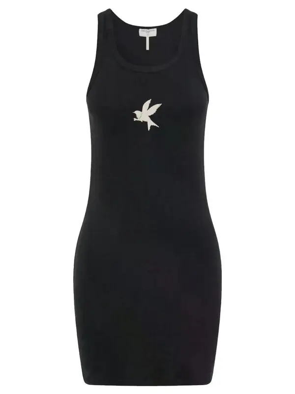 ONETEASPOON Logo Mini Dress - Black
