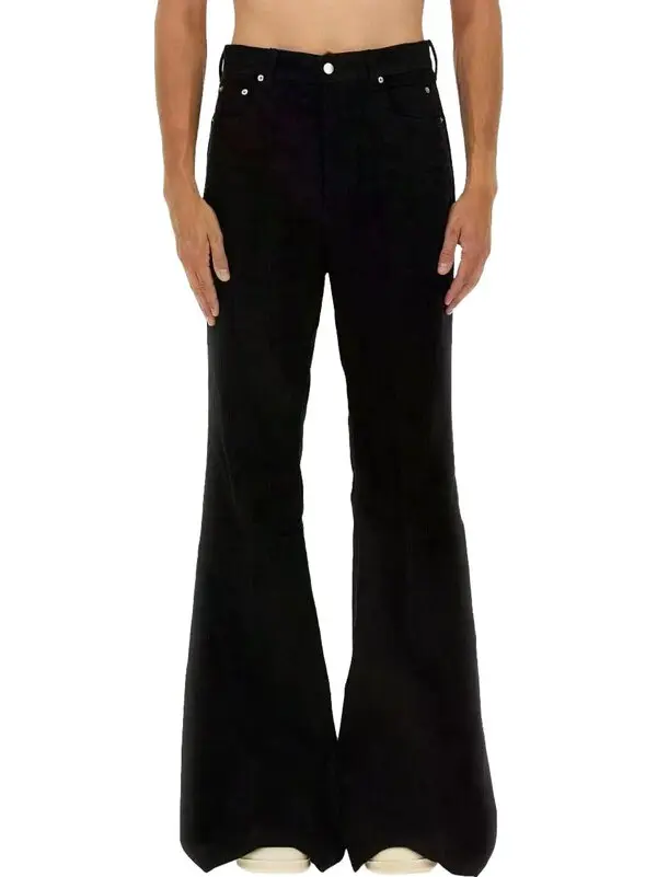 Rick Owens Belt-loop Trousers - Black