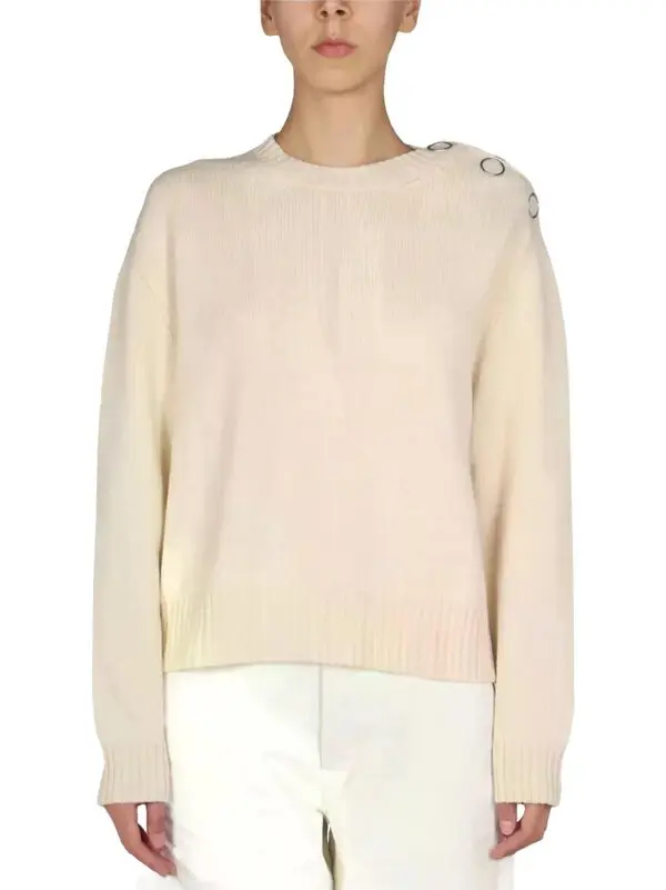 JIL SANDER Button-detailed Sweater - Neutrals