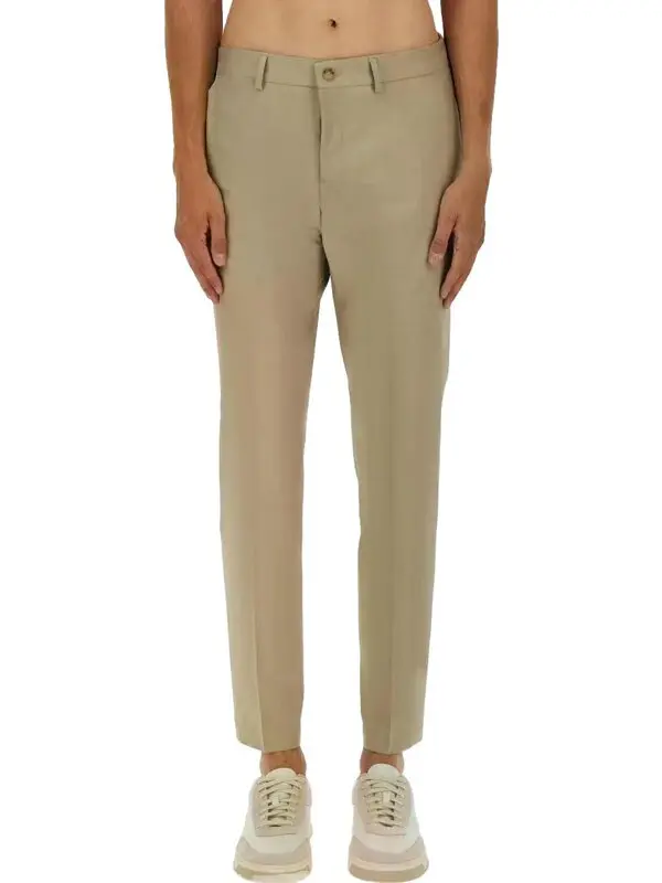 BOSS Press-crease Trousers - Neutrals