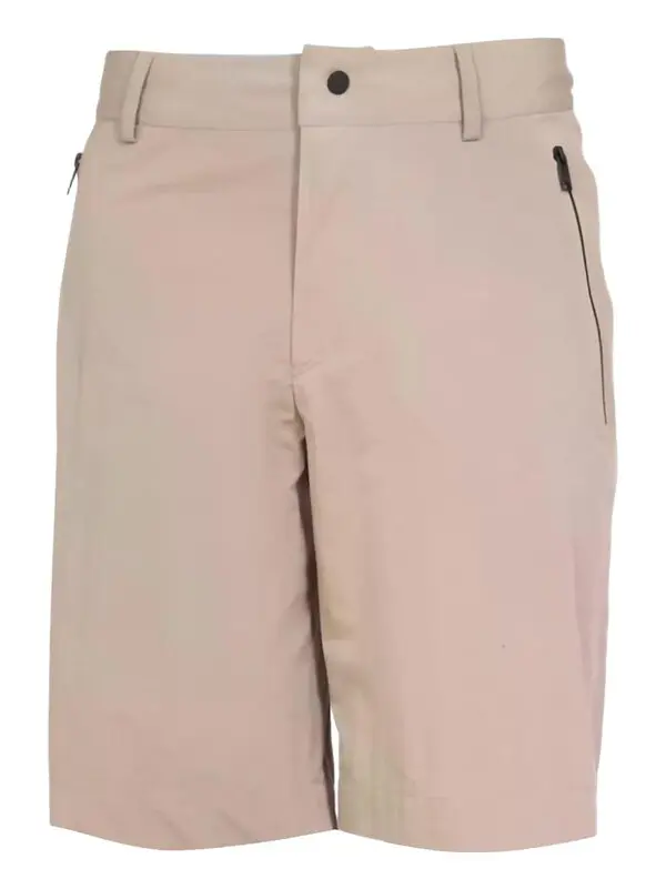 MONOBI Poplin Bermuda Shorts - Neutrals