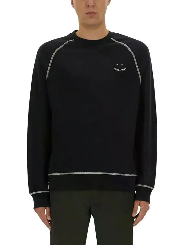 Paul Smith Contrast-stitch Sweatshirt - Black