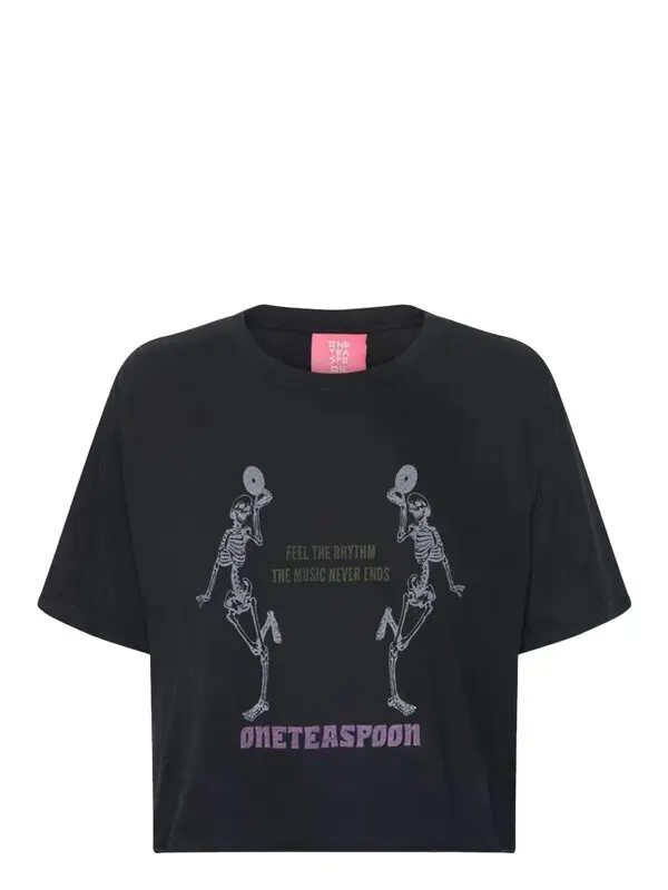 ONETEASPOON Printed T-shirt - Black