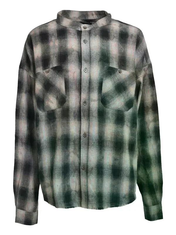 BREATH Plaid-pattern Shirt - Black