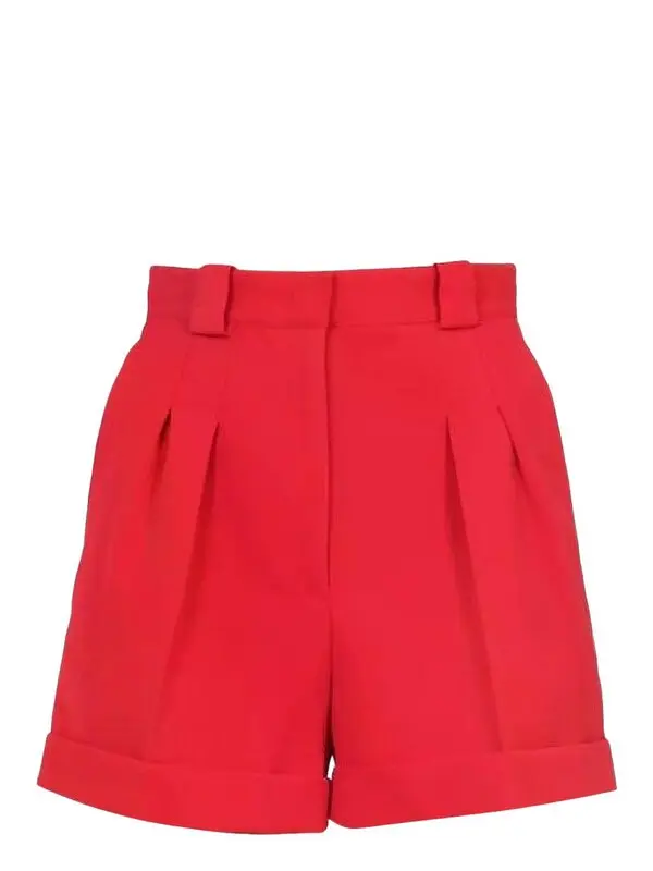 Moschino Pleated-details Shorts - Red