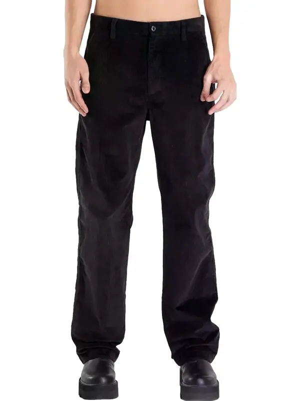 Calvin Klein Corduroy Straight-leg Trousers - Black