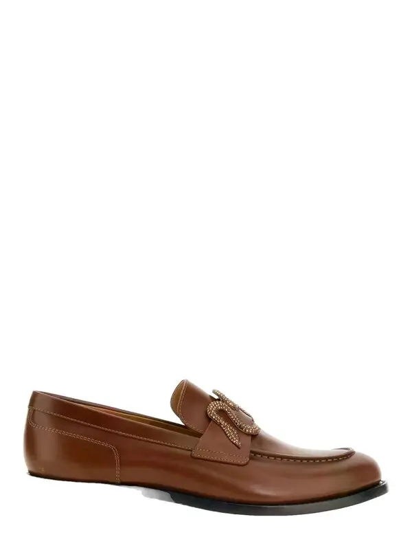Rene Caovilla Embellished Loafers - Brown