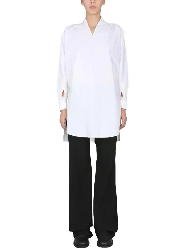 Raf Simons Buttoned Long-sleeved Blouse - White