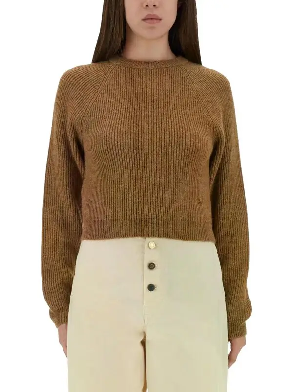 Moschino Round-neck Sweater - Brown