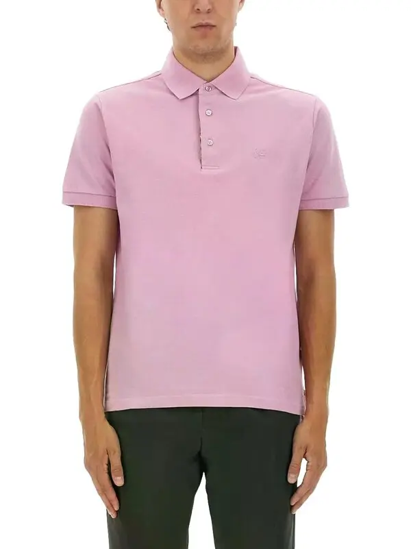 Etro Buttoned Polo Shirt - Pink