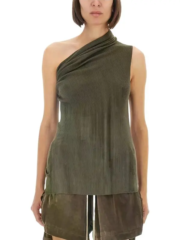 Rick Owens Draped Sleeveless Top - Green